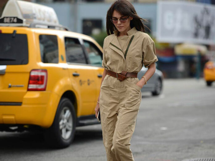 Esqueça o jumpsuit! O que está a dar é o 'utility overall' - Tendências ...