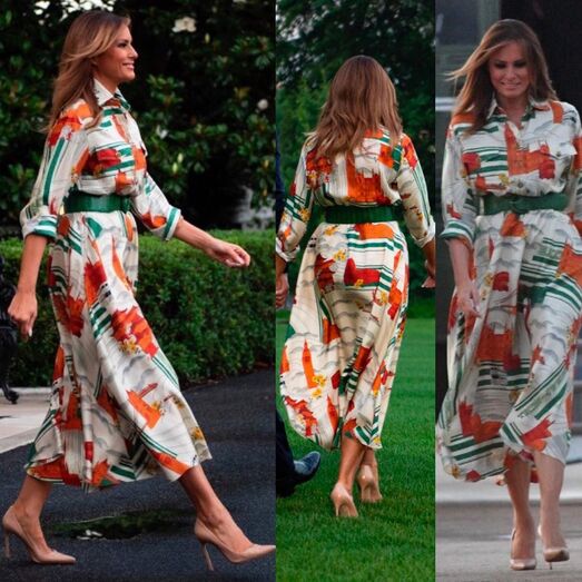 Arrasou! Melania Trump usou 7 looks em Inglaterra que custaram mais de ...