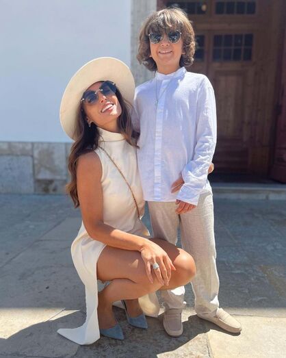 Simão Sabrosa e Vanessa Rebelo celebram a Primeira Comunhão do filho ...