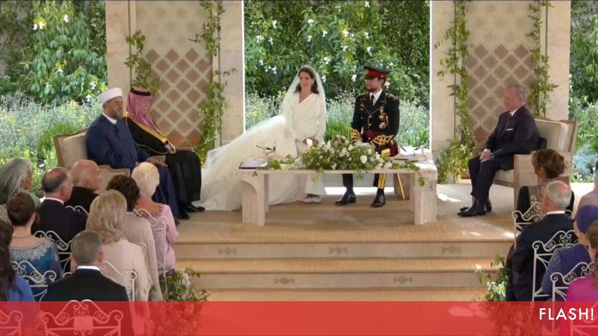 As imagens do casamento do príncipe herdeiro da Jordânia, Hussein, e ...