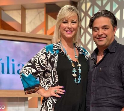 Daniela Faria e Ricky na programa 'Júlia' - Flashes - FLASH!