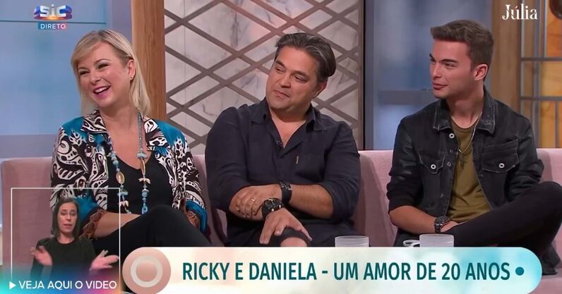 Daniela Faria e Ricky na programa 'Júlia' - Flashes - FLASH!