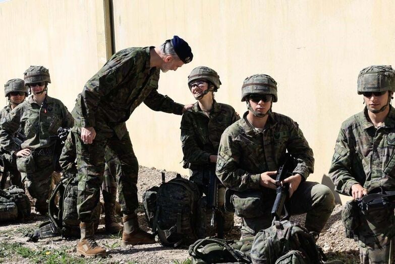 Juntos novamente e com camuflado militar! O reencontro do rei Felipe VI ...