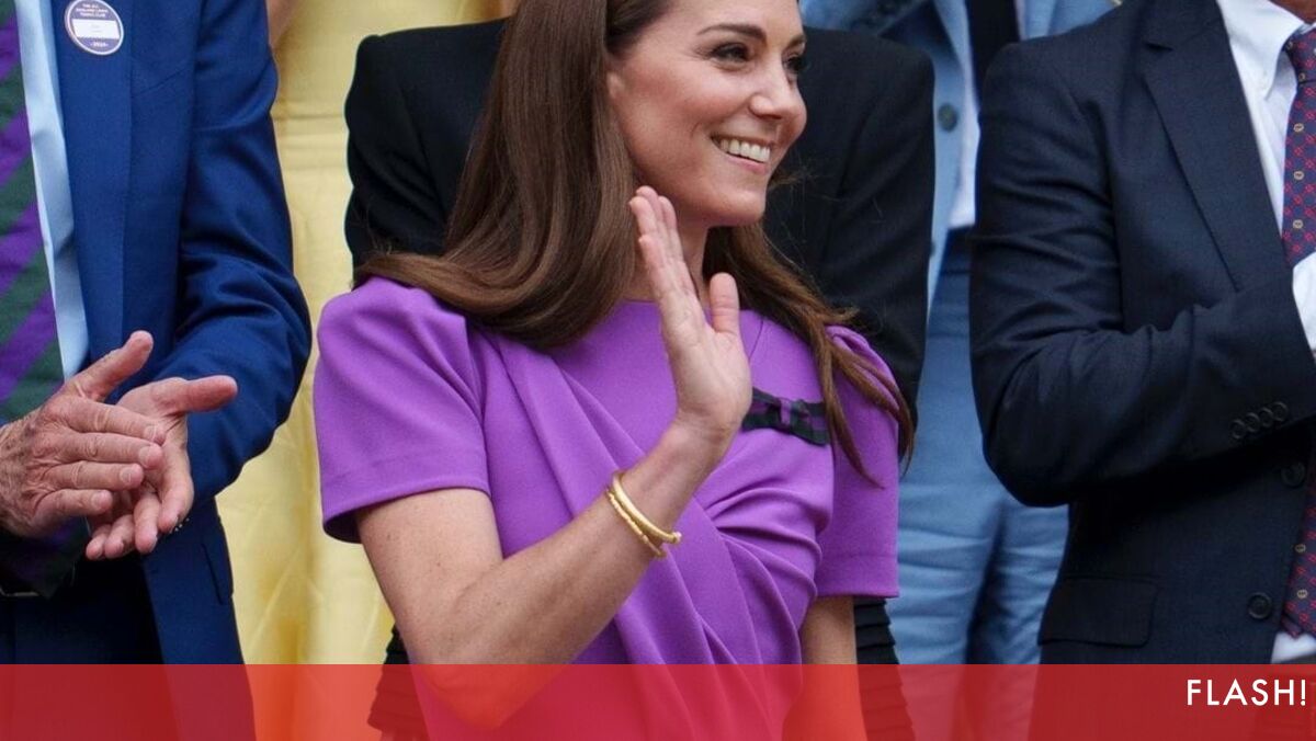 Kate Middleton surge feliz e sorridente com a pequena Charlotte em ...